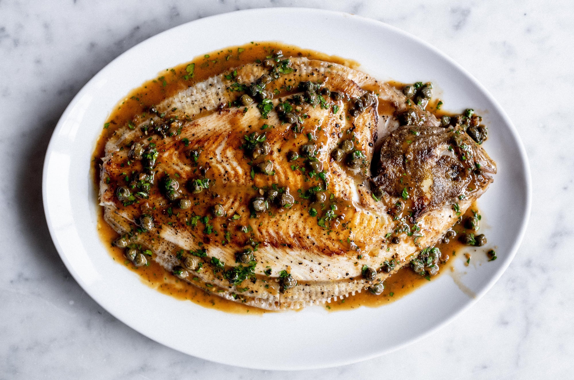 Brill, Peppercorn & Capers Recipe – Wright Brothers Home Delivery