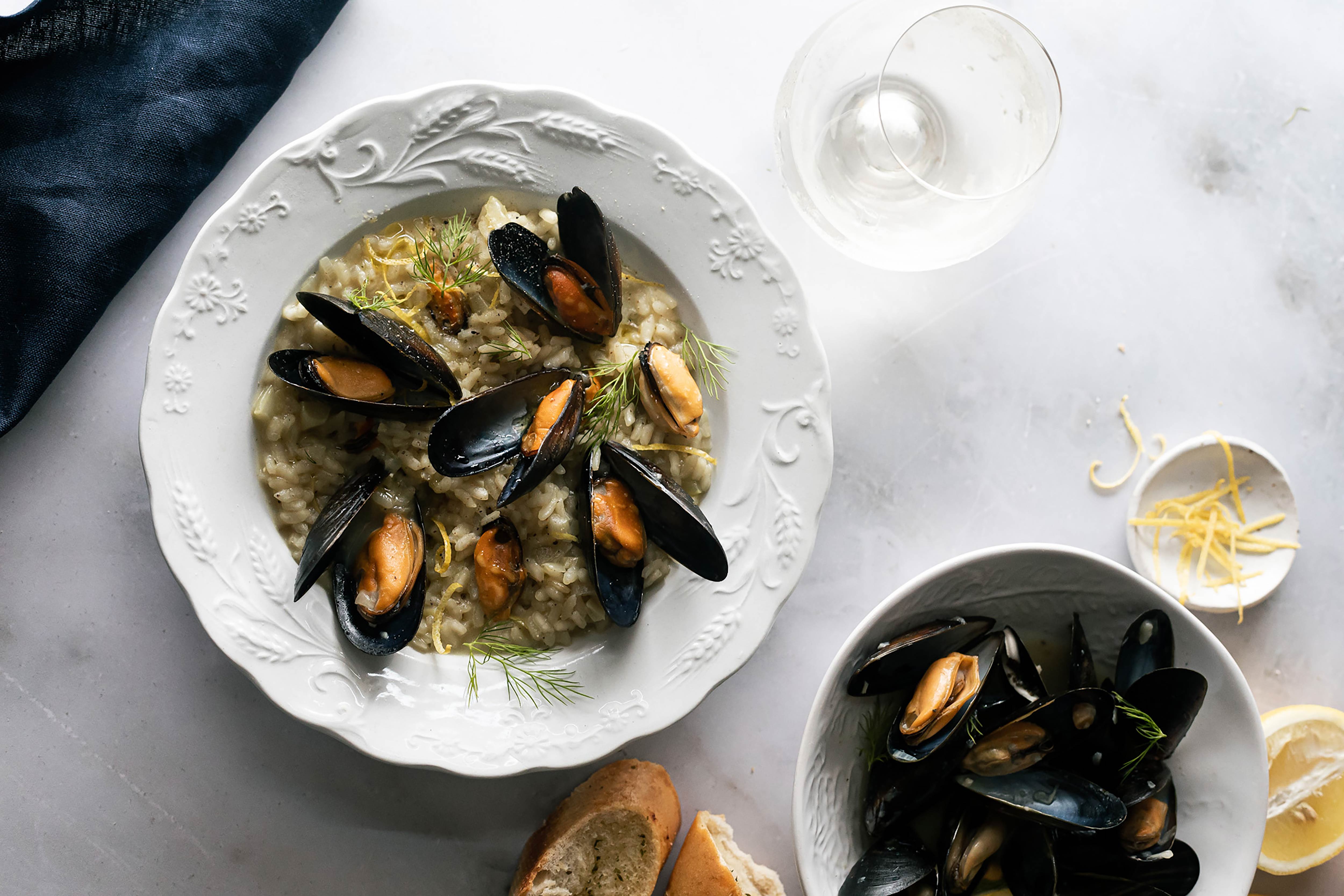 Lemon & Mussels Risotto Recipe - Wright Brothers Home Delivery