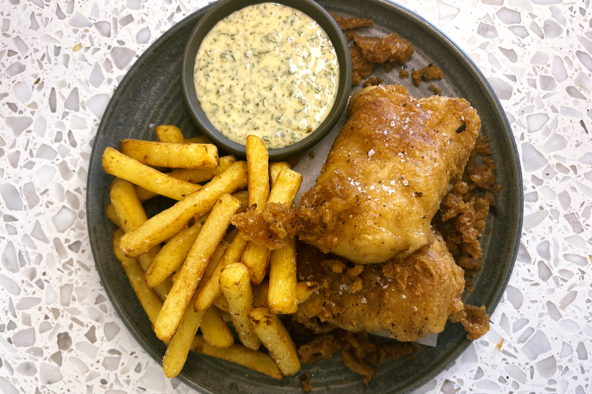 Fish and triple cooked chips by Chef Maxwell – Wright Brothers Home ...