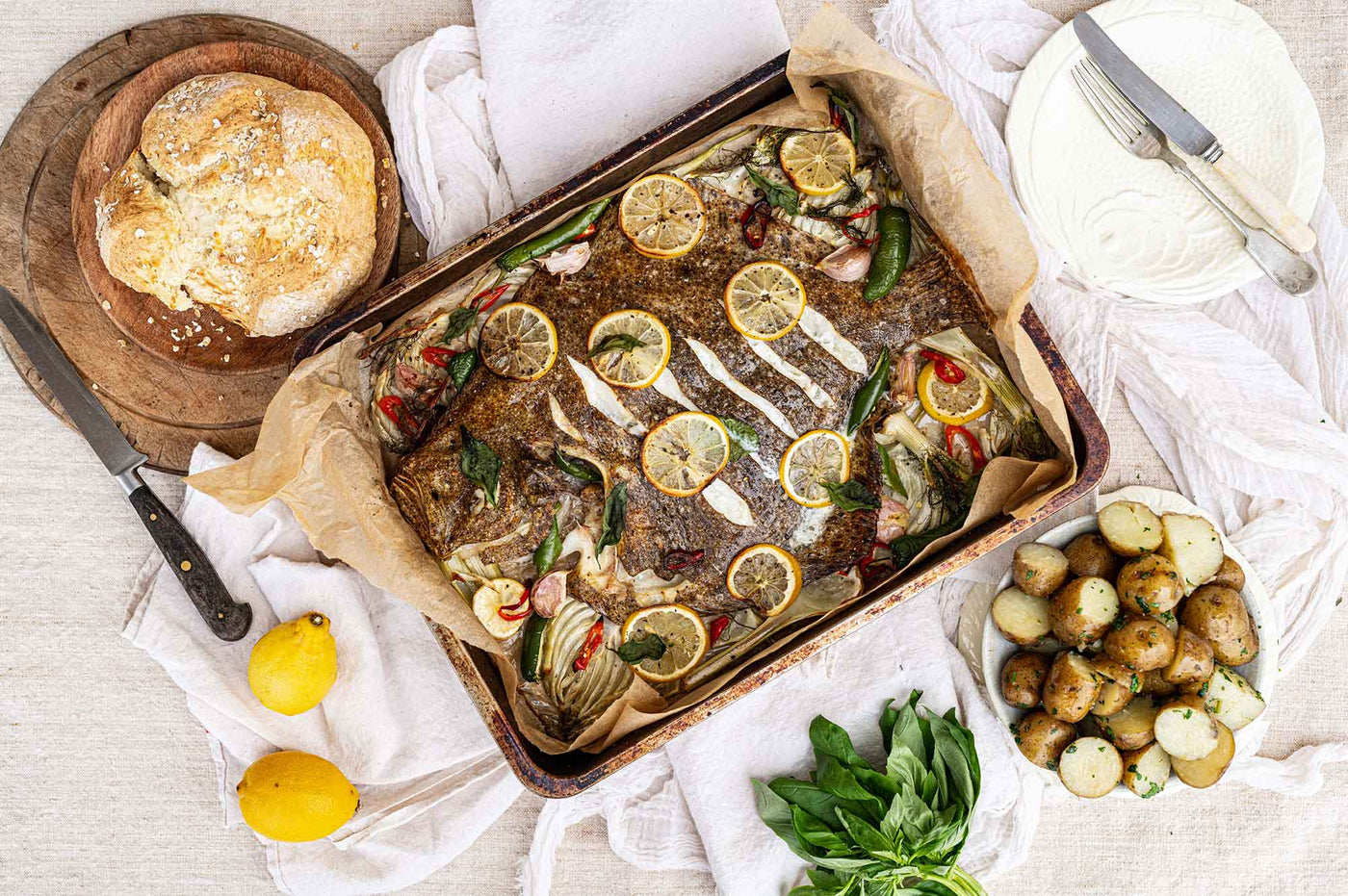 Turbot, Peppers, Fennel & Basil Recipe – Wright Brothers Home Delivery