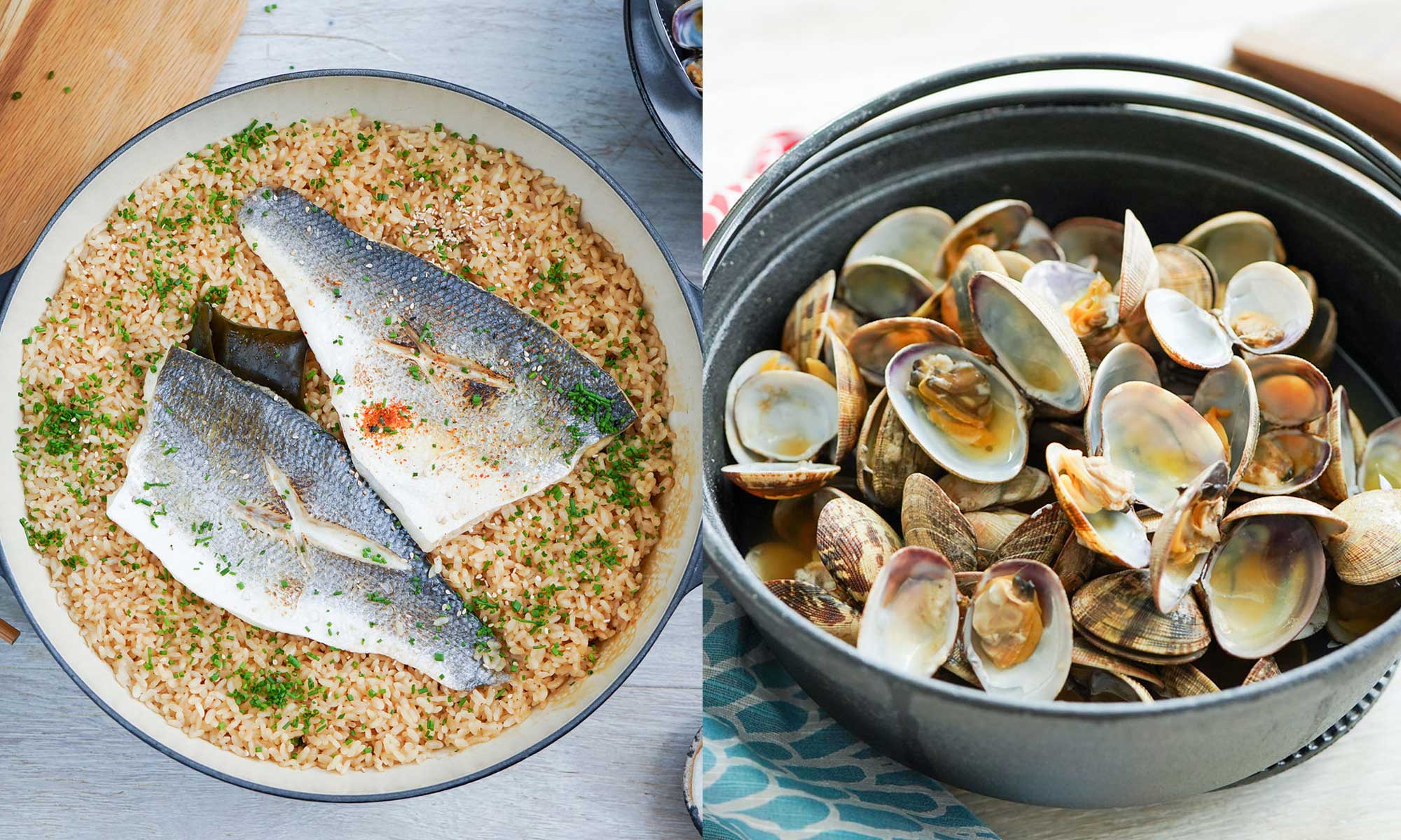 Sake Clam & Sea Bass Rice Recipe – Wright Brothers Home Delivery