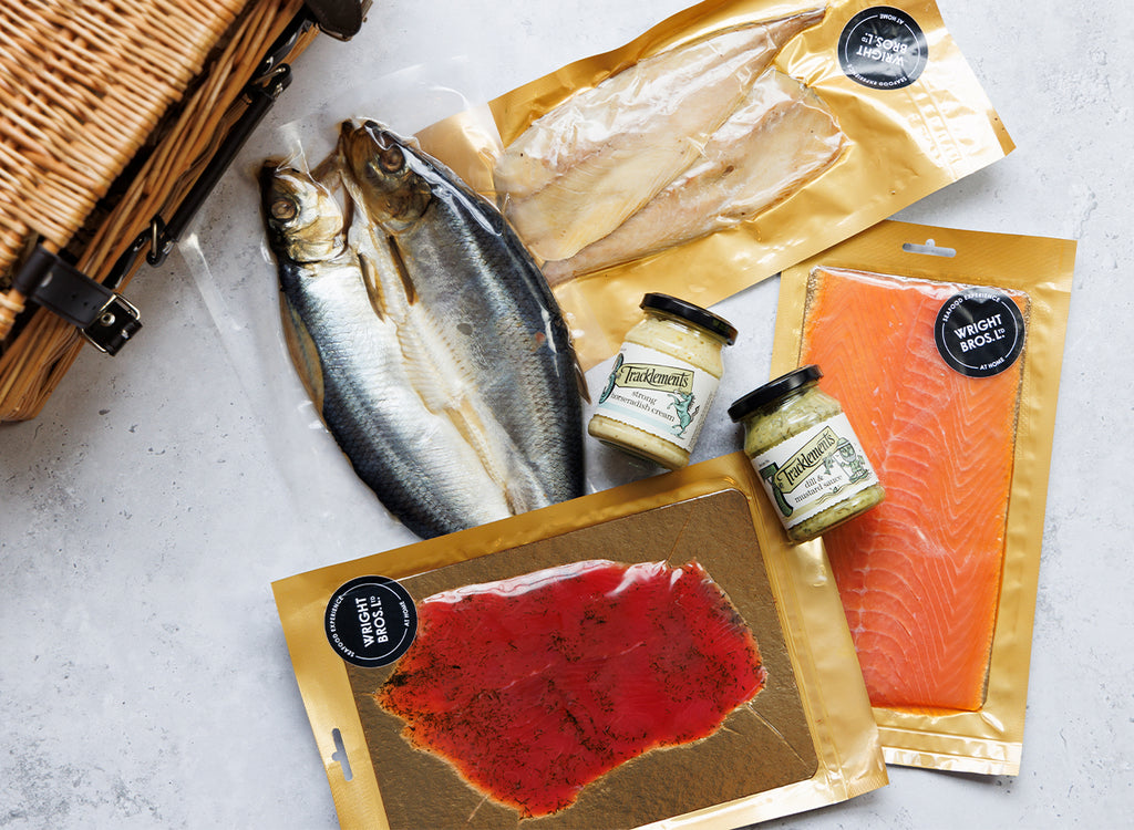 Smoked Fish Hamper without Champagne - Corporate Seafood Hamper ...