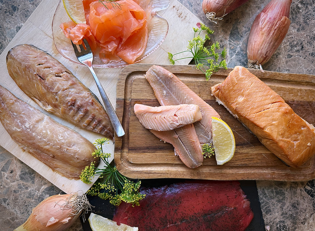 Seafood Box, Prepared Smoked Fish Box– Wright Brothers Home Delivery