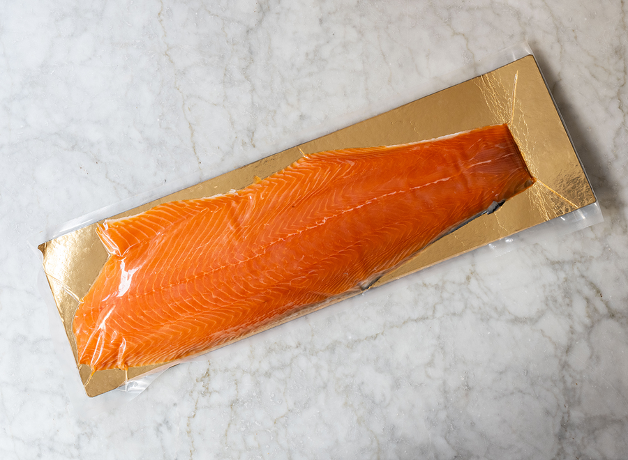 Smoked Side of Salmon Gift Box with Apron - Wright Brothers Home Delivery