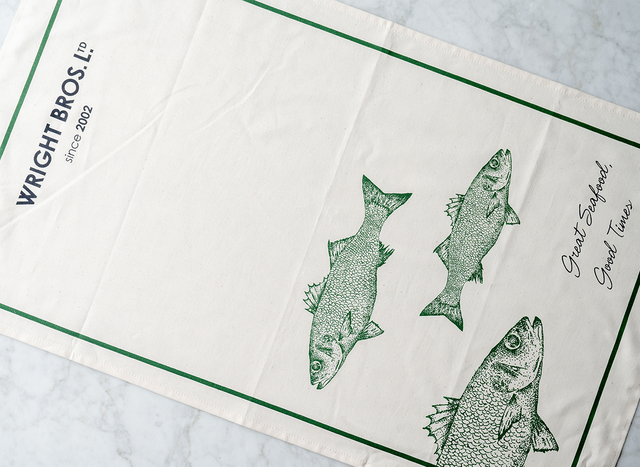Luxury Fish Tea Towel - Quality Kitchen Tea Towel - Wright Brothers ...